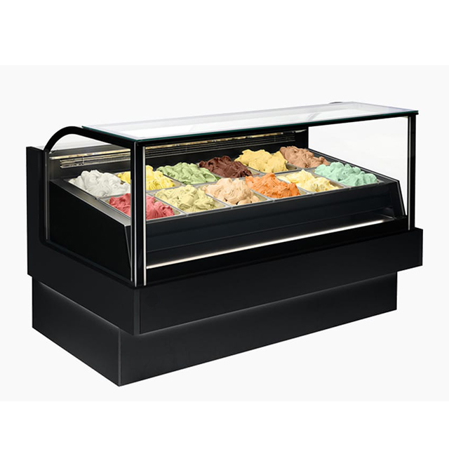 Prosky 20 Pans Freezer Display Yogurt Ice Cream Display Case Ice Cream ...